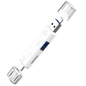 HiTech Land - D-188 3 in 1 TF & USB to Micro USB & Type-C Card Reader ...