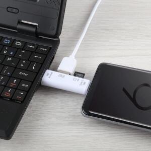 HiTech Land - D-188 3 in 1 TF & USB to Micro USB & Type-C Card Reader ...