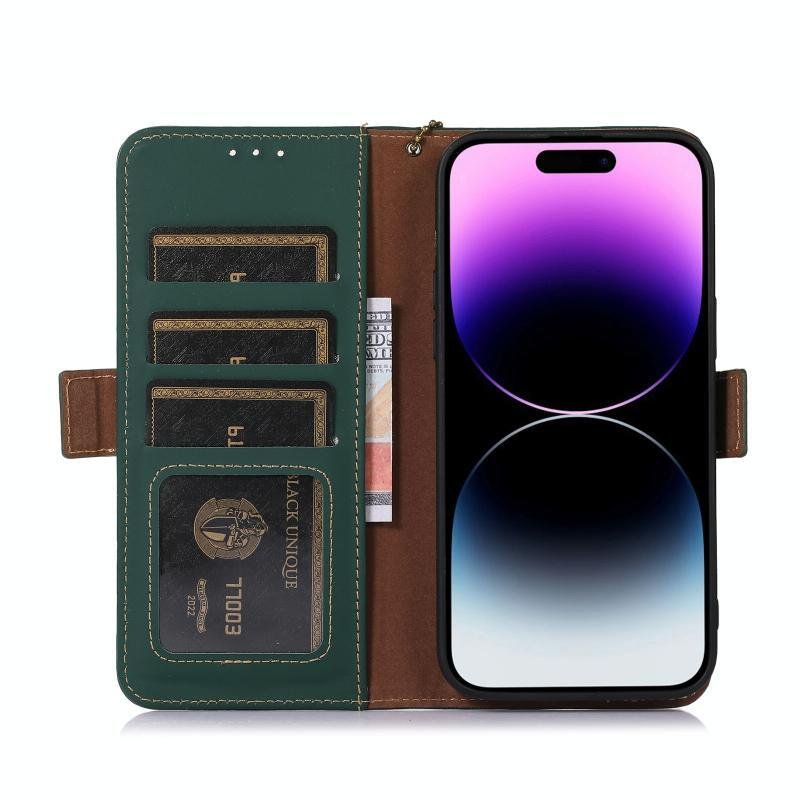 HiTech Land - For Honor 90 5G Genuine Leather Magnetic RFID Leather ...