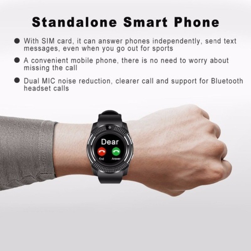 HiTech Land - GONOKER V8 SmartWatch Bluetooth Touch Screen Wrist Watch ...