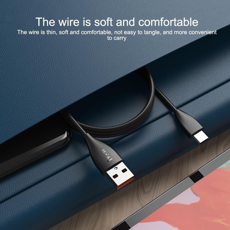 HiTech Land - IVON CA87 USB to USB-C / Type-C TPE Fast Charge Data Cable