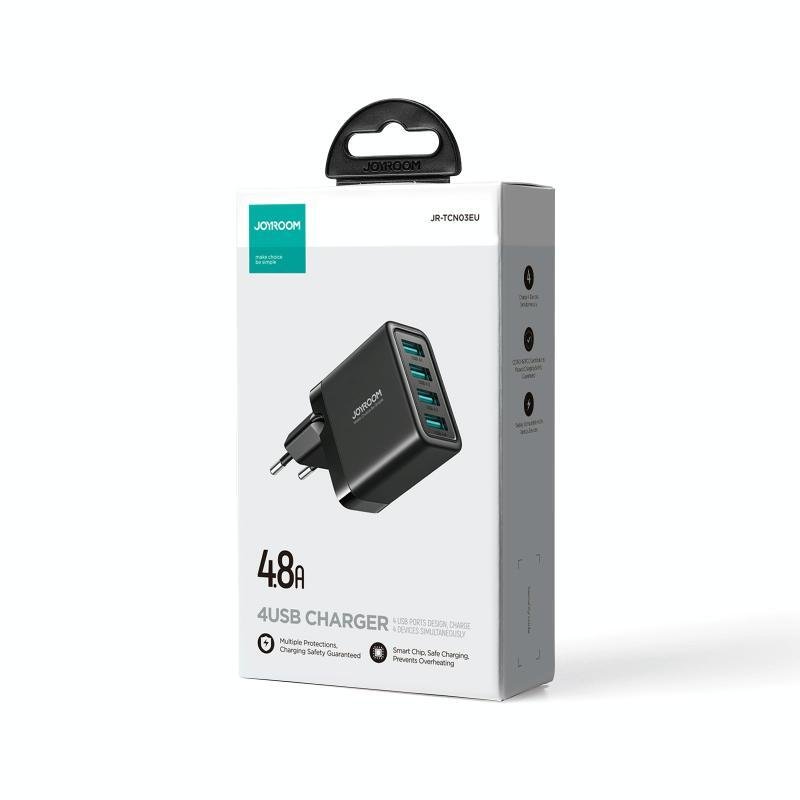 HiTech Land - JOYROOM JR-TCN03 4.8A 24W 4 USB Ports Charger