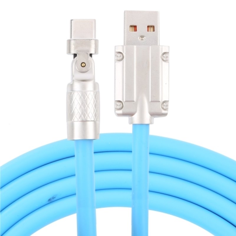 HiTech Land - Mech Series 6A 120W USB to Type-C 180-degree Metal Plug ...