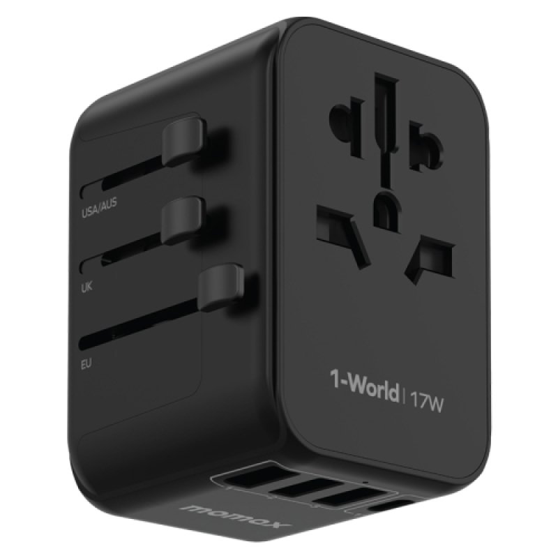 HiTech Land - MOMAX UA10D 1-World GaN PD 100W Fast Charger Power Adapter