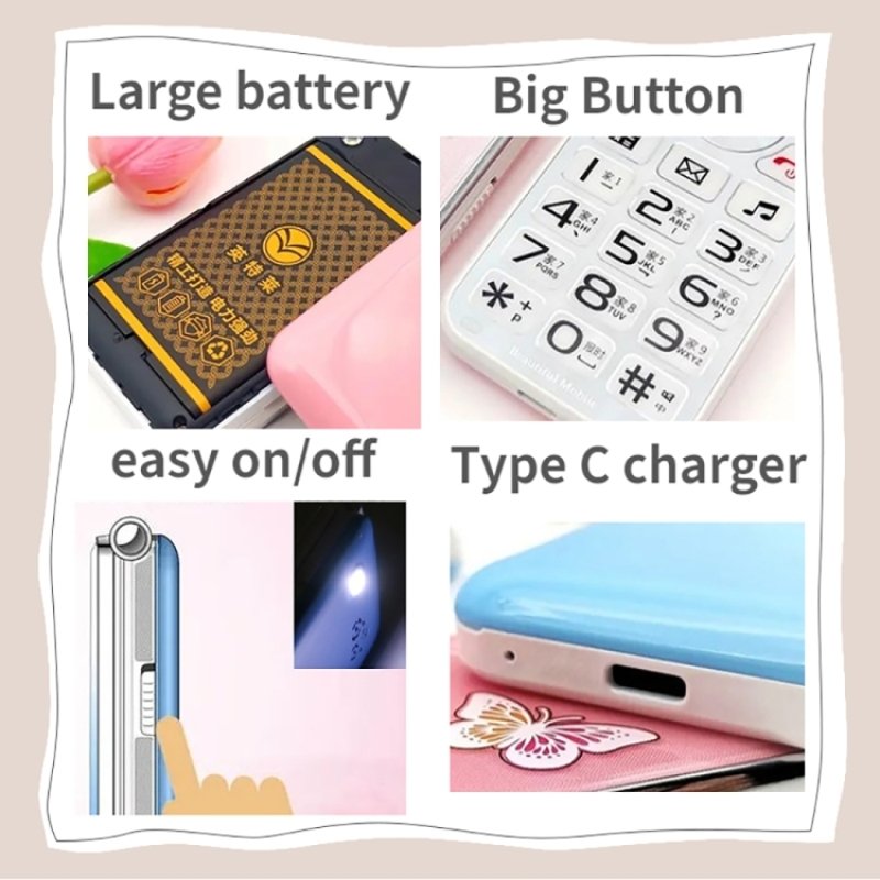 HiTech Land - N509 Women Flip Phone