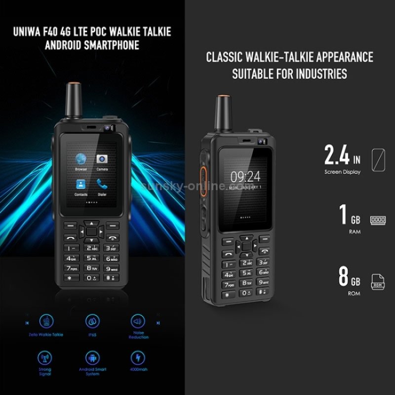 HiTech Land - UNIWA F40 POC Walkie Talkie Rugged Phone