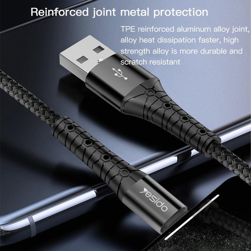 HiTech Land - Yesido CA50 2.4A USB to USB-C / Type-C Charging Cable