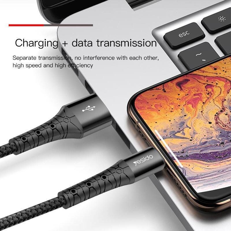 HiTech Land - Yesido CA50 2.4A USB to USB-C / Type-C Charging Cable